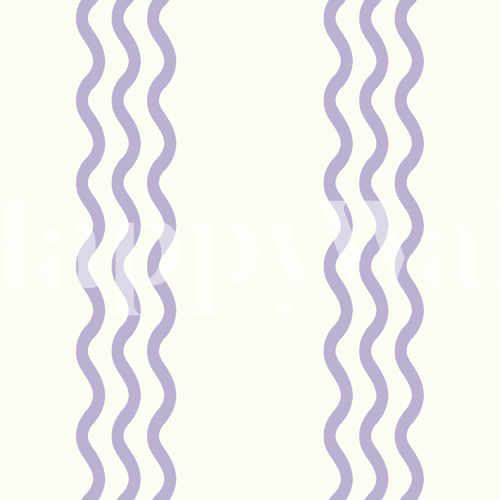 Lilac Wavy Stripes Wallpaper for Bedroom