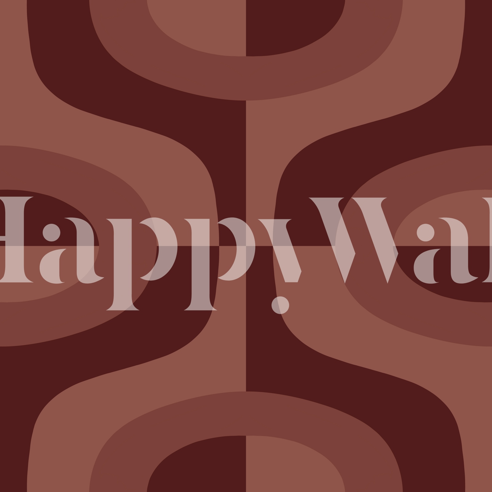 Retro Vibe Maroon Wallpaper | happywall.com