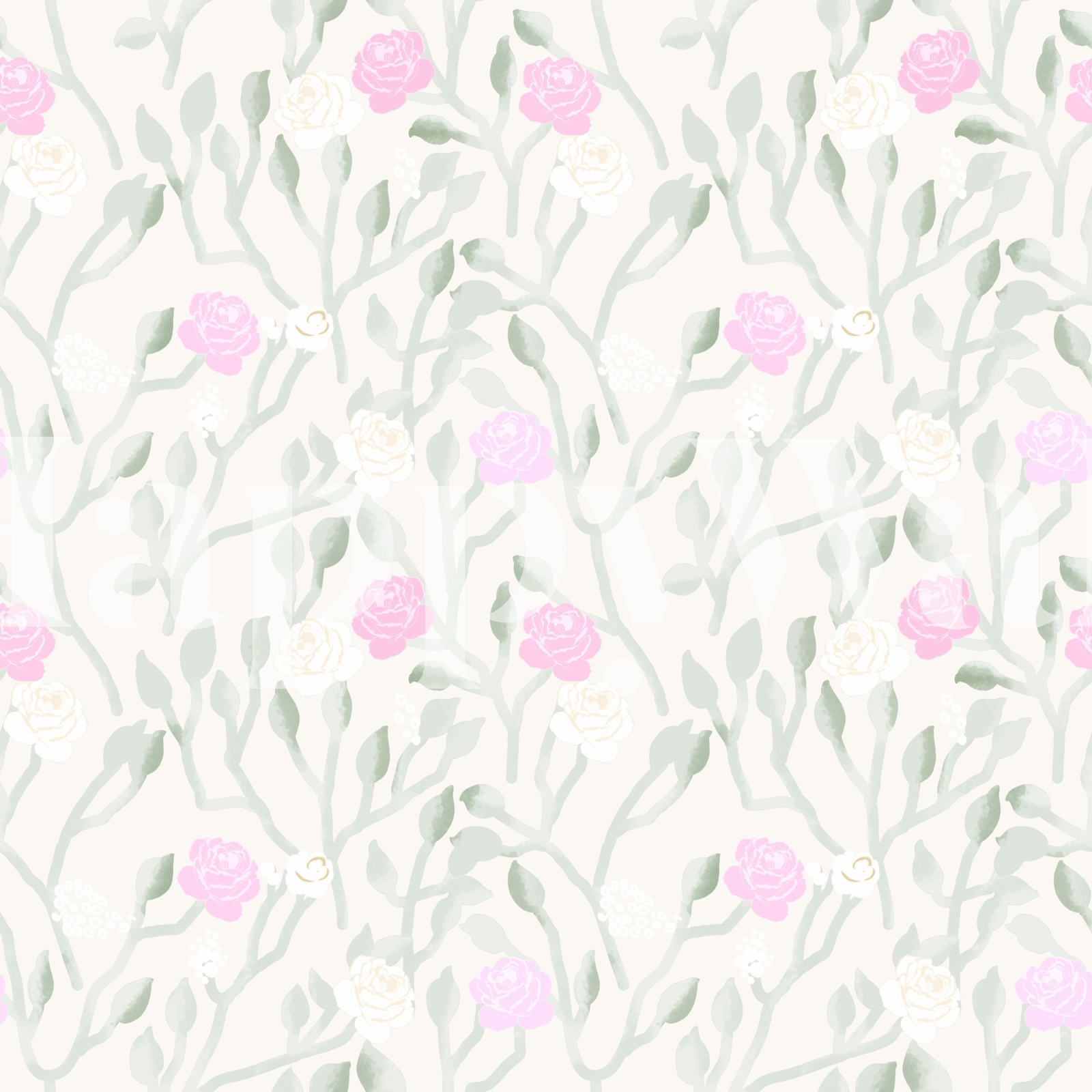 Gentle Floral Whispers Wallpaper | happywall.com