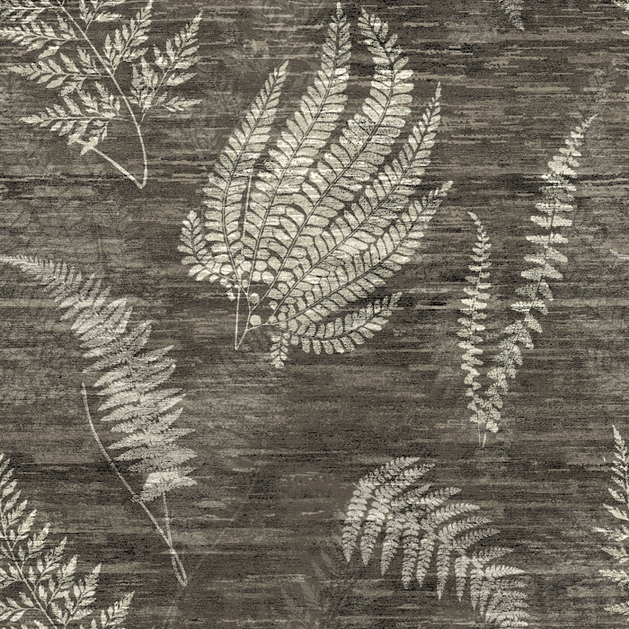 Elegant Botanical Fern Wallpaper for Living Room