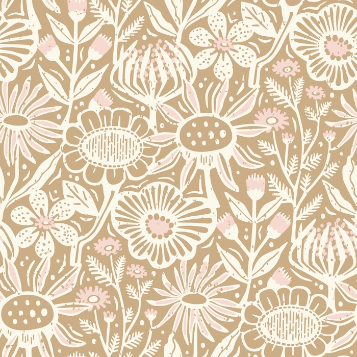 Emilys flower meadow - earthy | happywall.com