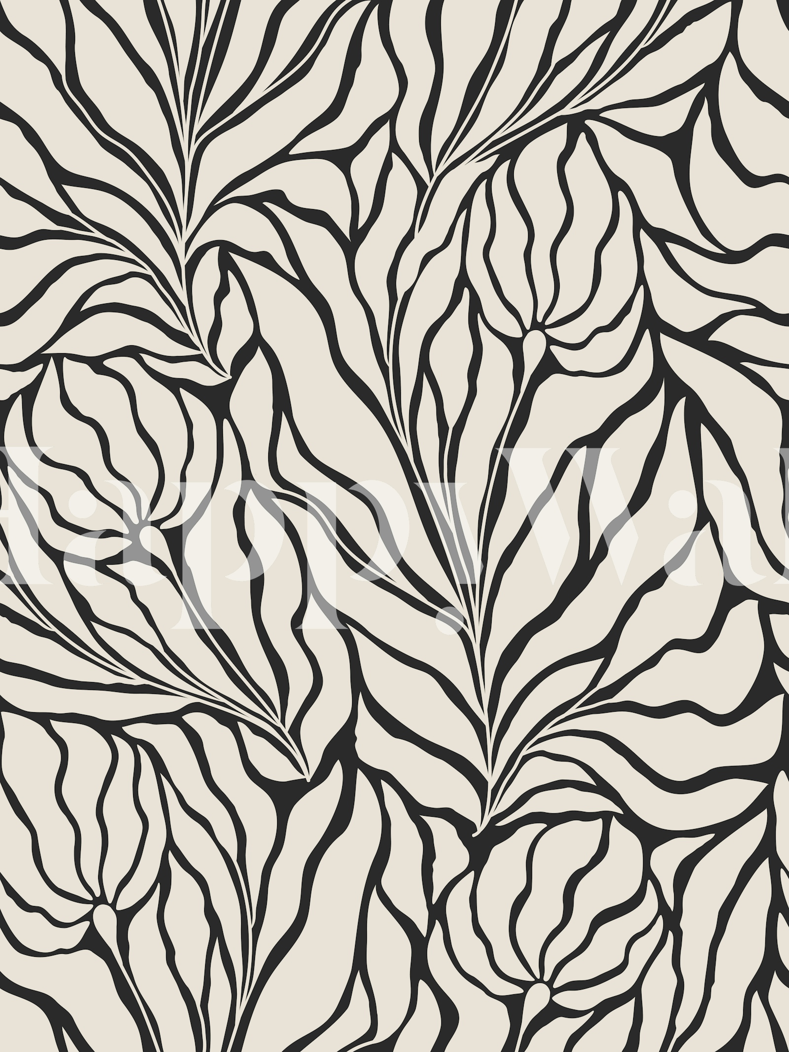 Trendy Organic Shapes Wallpaper - happywall.com