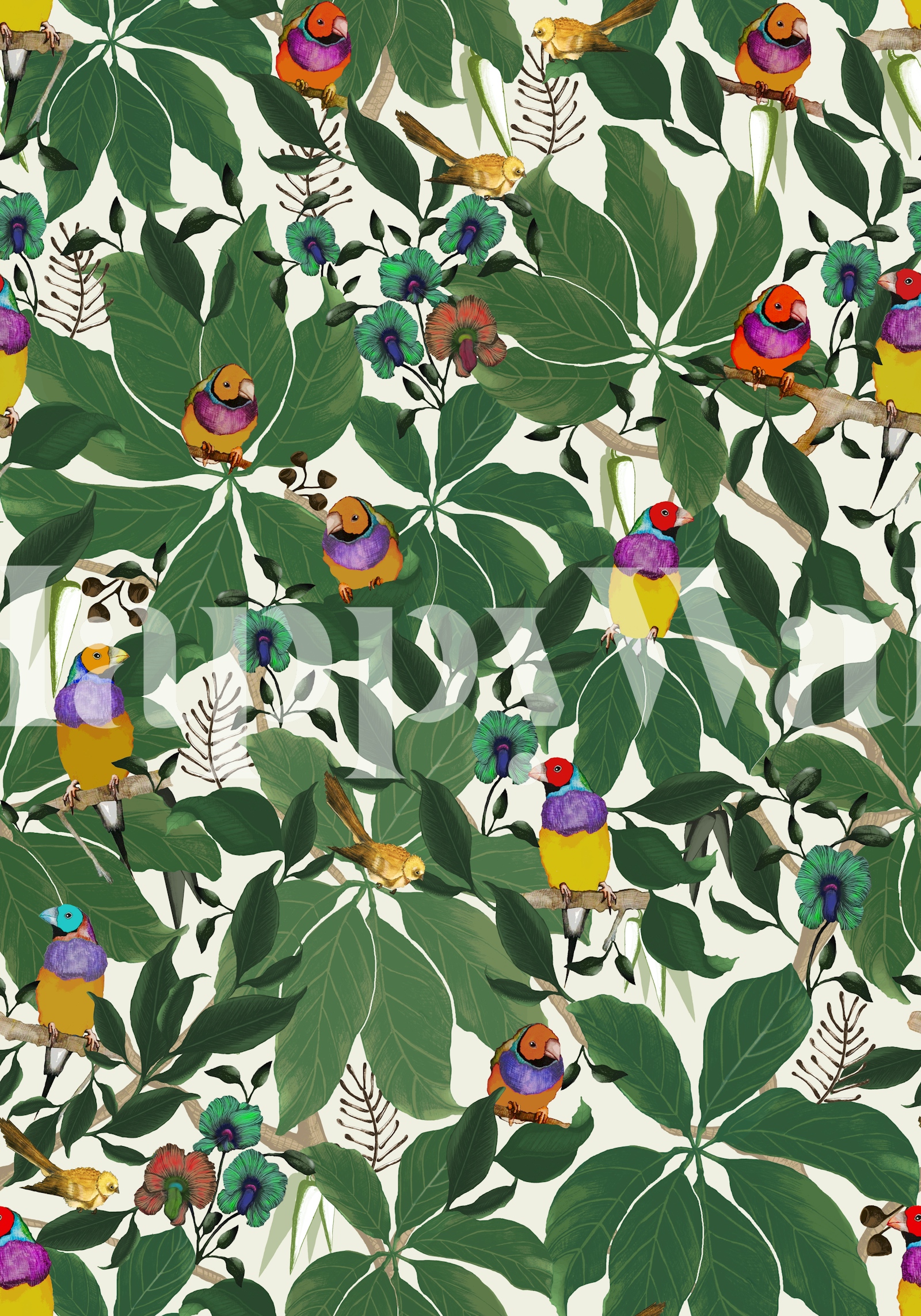 So Finchy on Worn White - Happywall.com