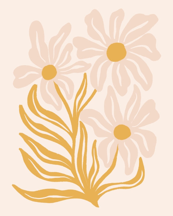 Earthy Flowers Wallpaper - happywall.com