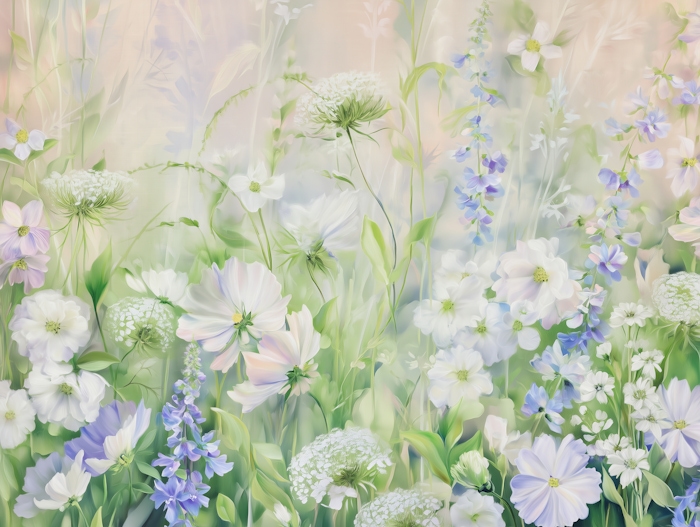 Dreamy Spring Garden Wallpaper | happywall.com