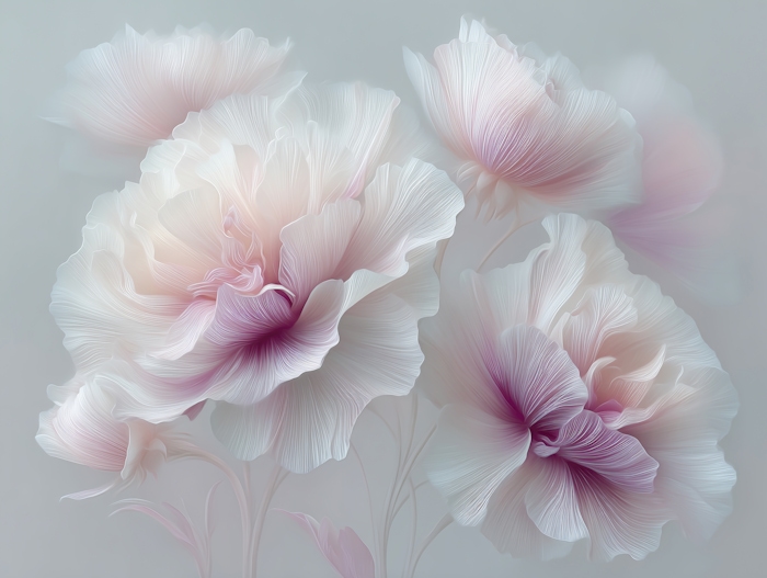 Gentle Flower Harmony Wallpaper | happywall.com