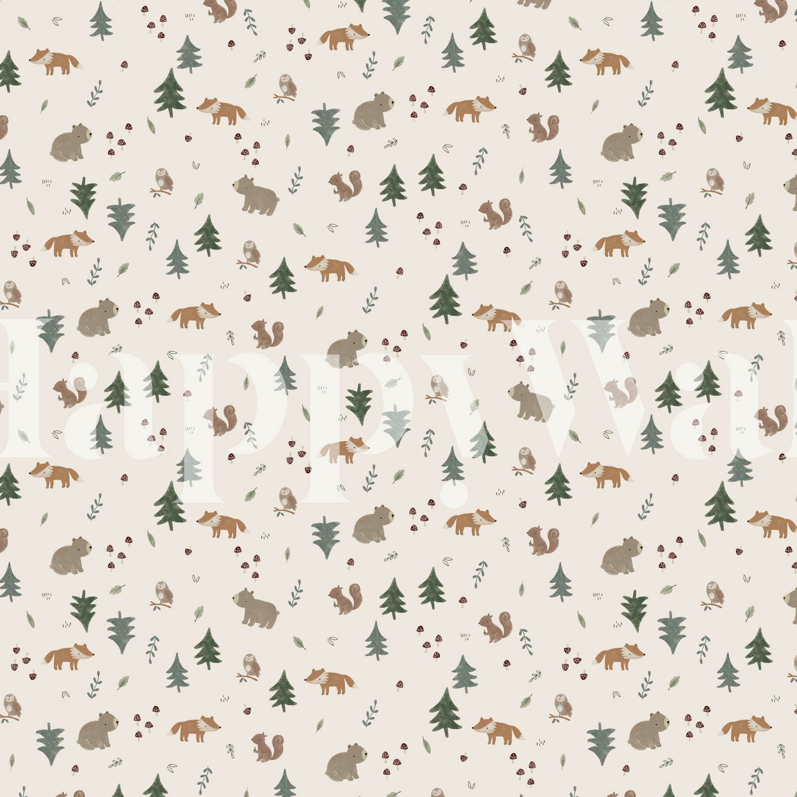 Woodland Forest Animals Wallpaper - Happywall.com