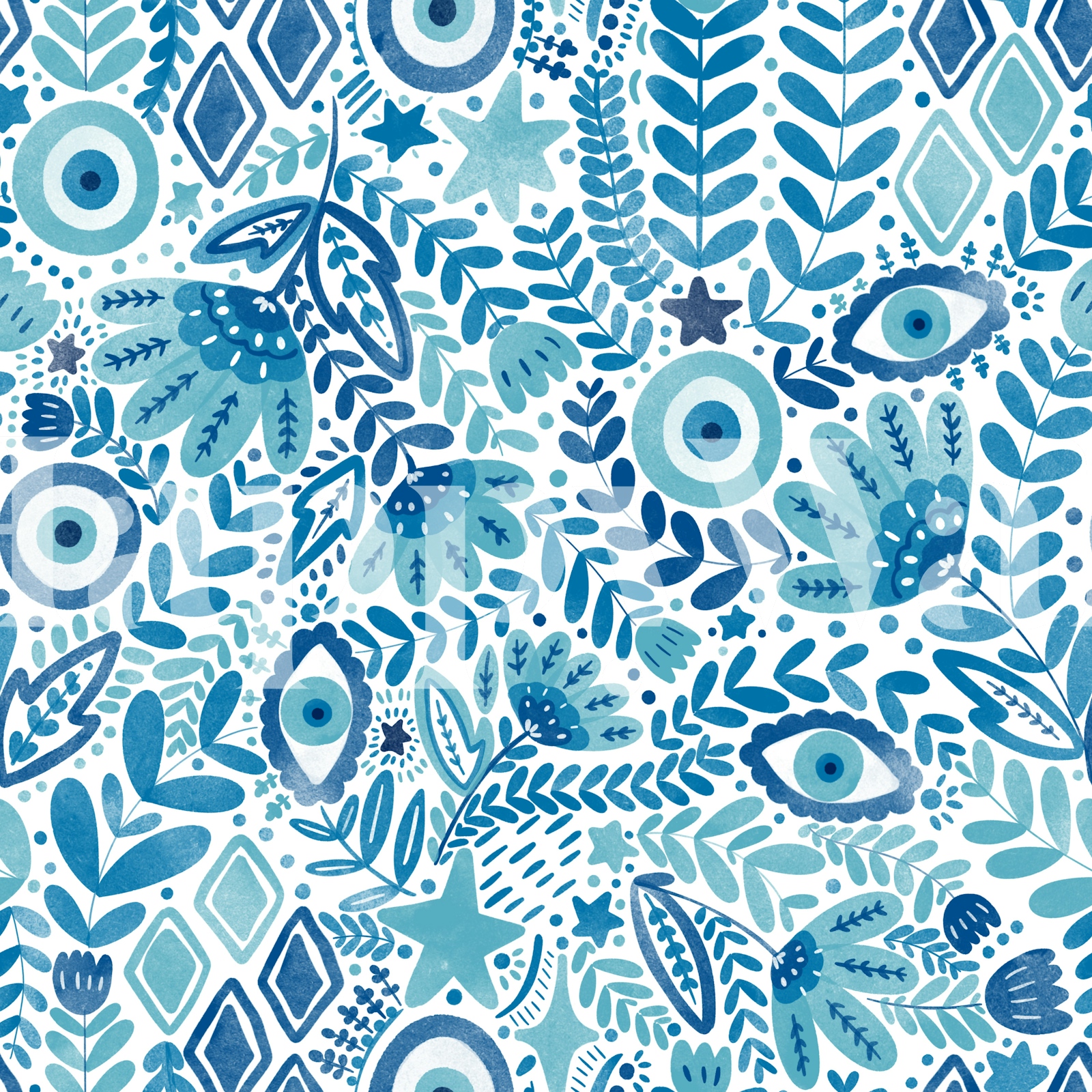 Mystical Leafy Oasis Wallpaper | happywall.com