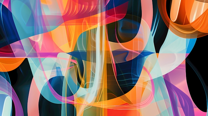Vibrant Abstract Flow Wallpaper | Happywall