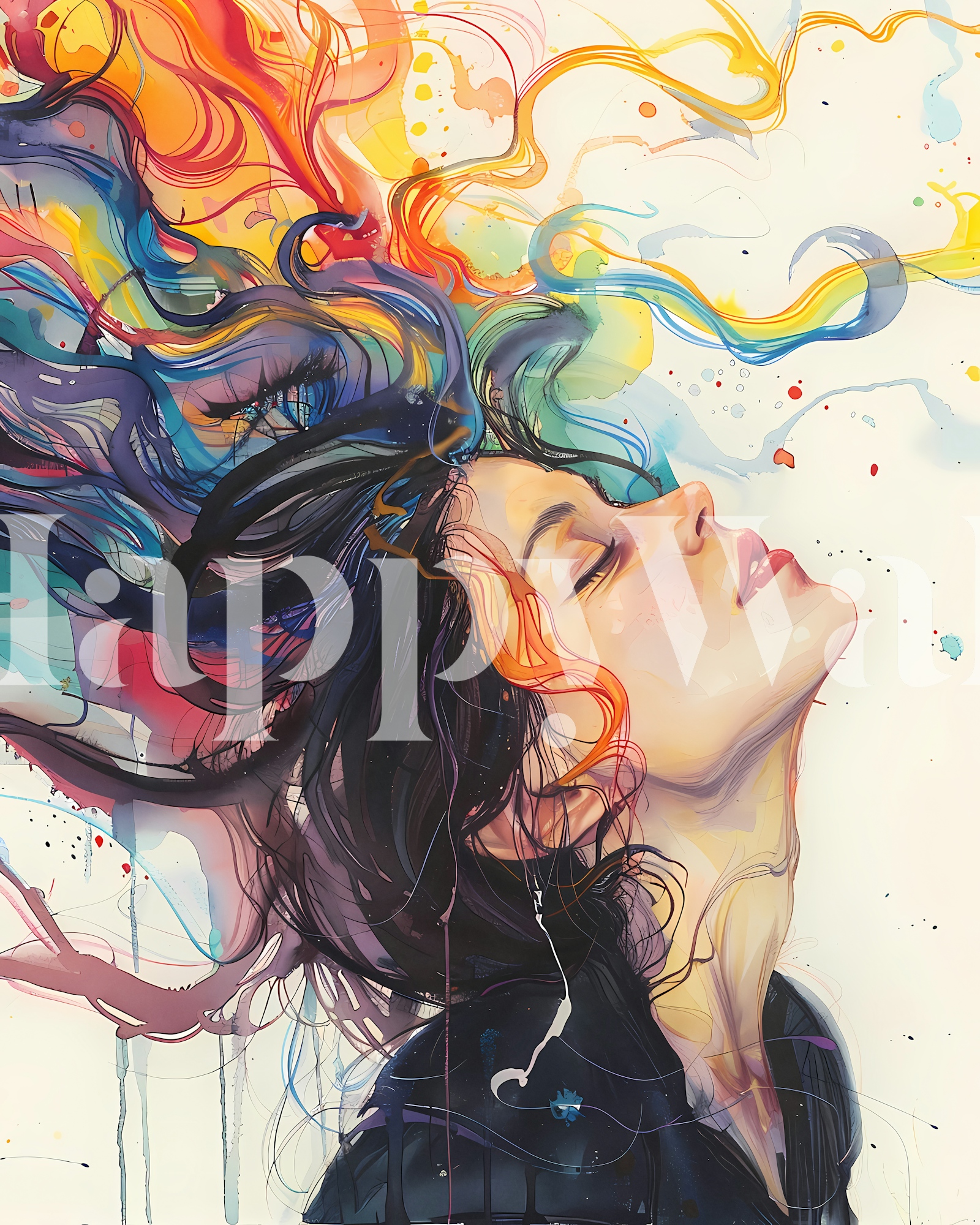 Ethereal Color Waves 3 Wallpaper
