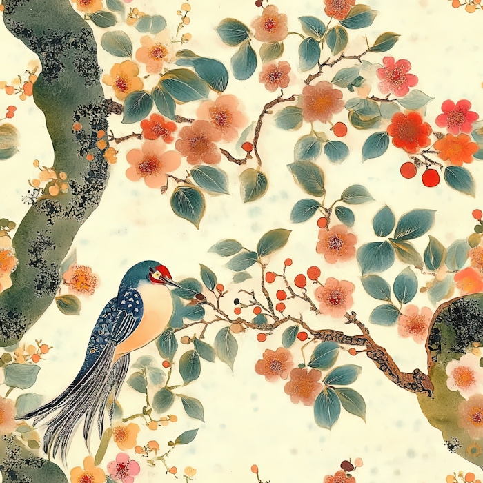 Asian Birds Wallpaper | Happywall.com