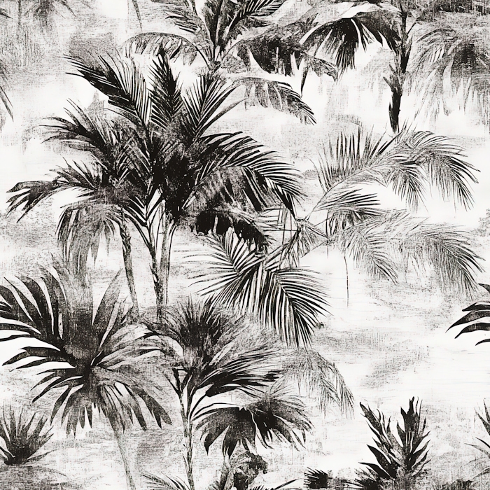 Engraved Black and White Wallpaper | happywall.com