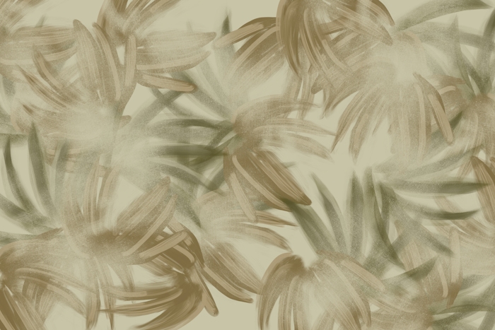 Earthy Foliage Sweep Wallpaper | happywall.com