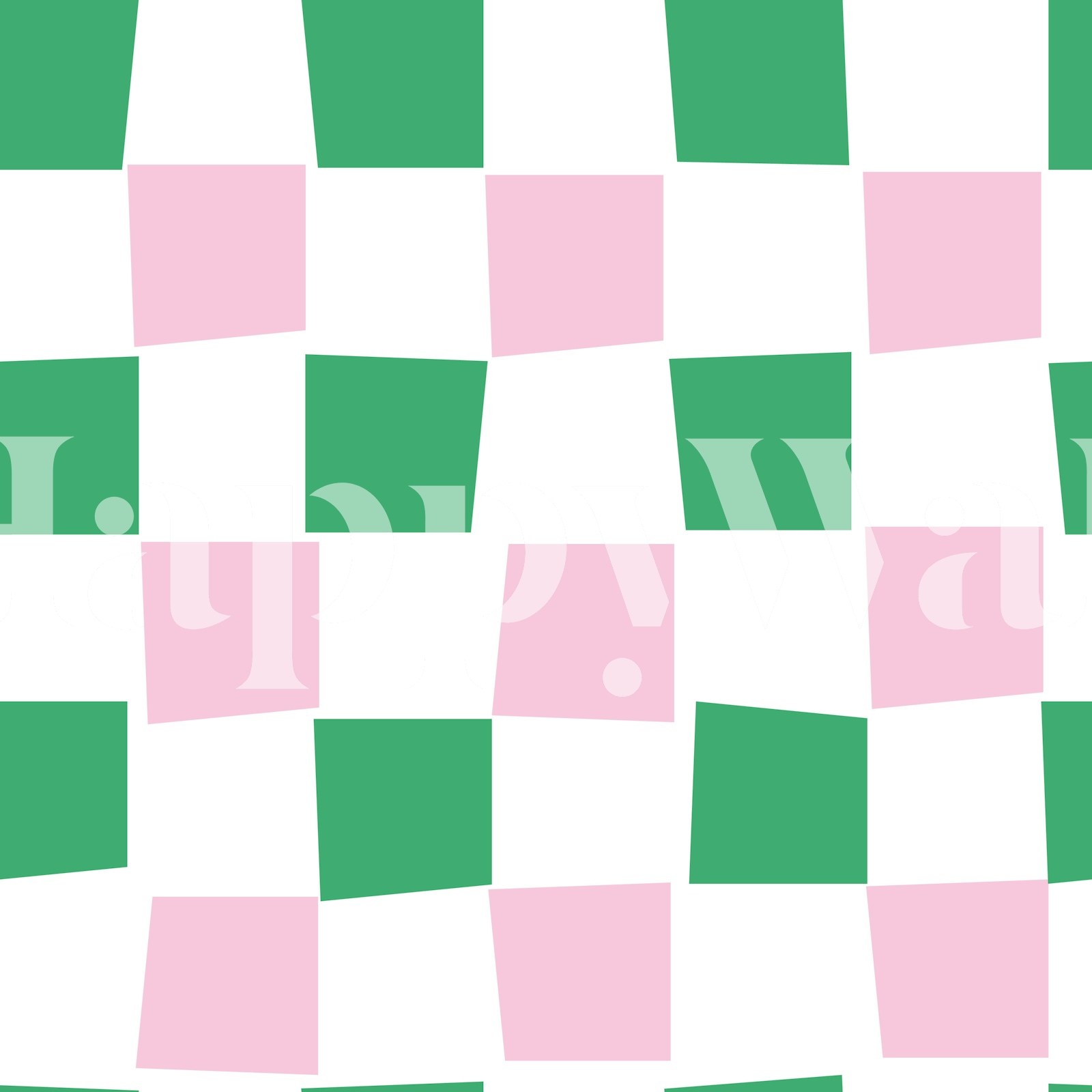 Green and Pink Checkers Wallpaper