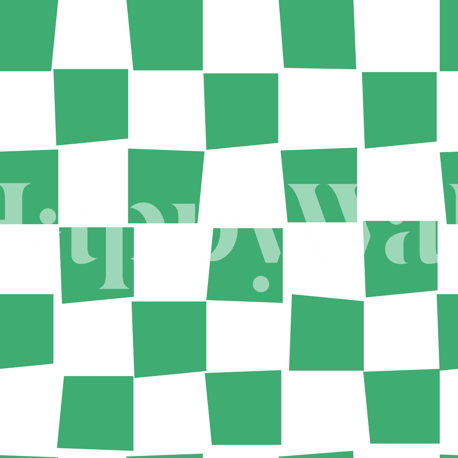 Green Checkerboard Wallpaper for Modern Homes