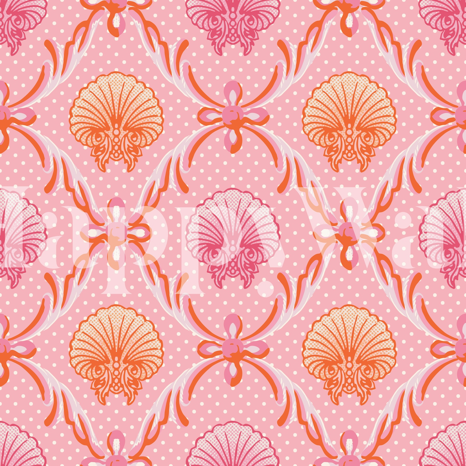 Coquette Seashell Hot Pink - Happywall.com