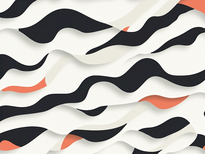 Colorful Abstract Wave Wallpaper for Modern Rooms