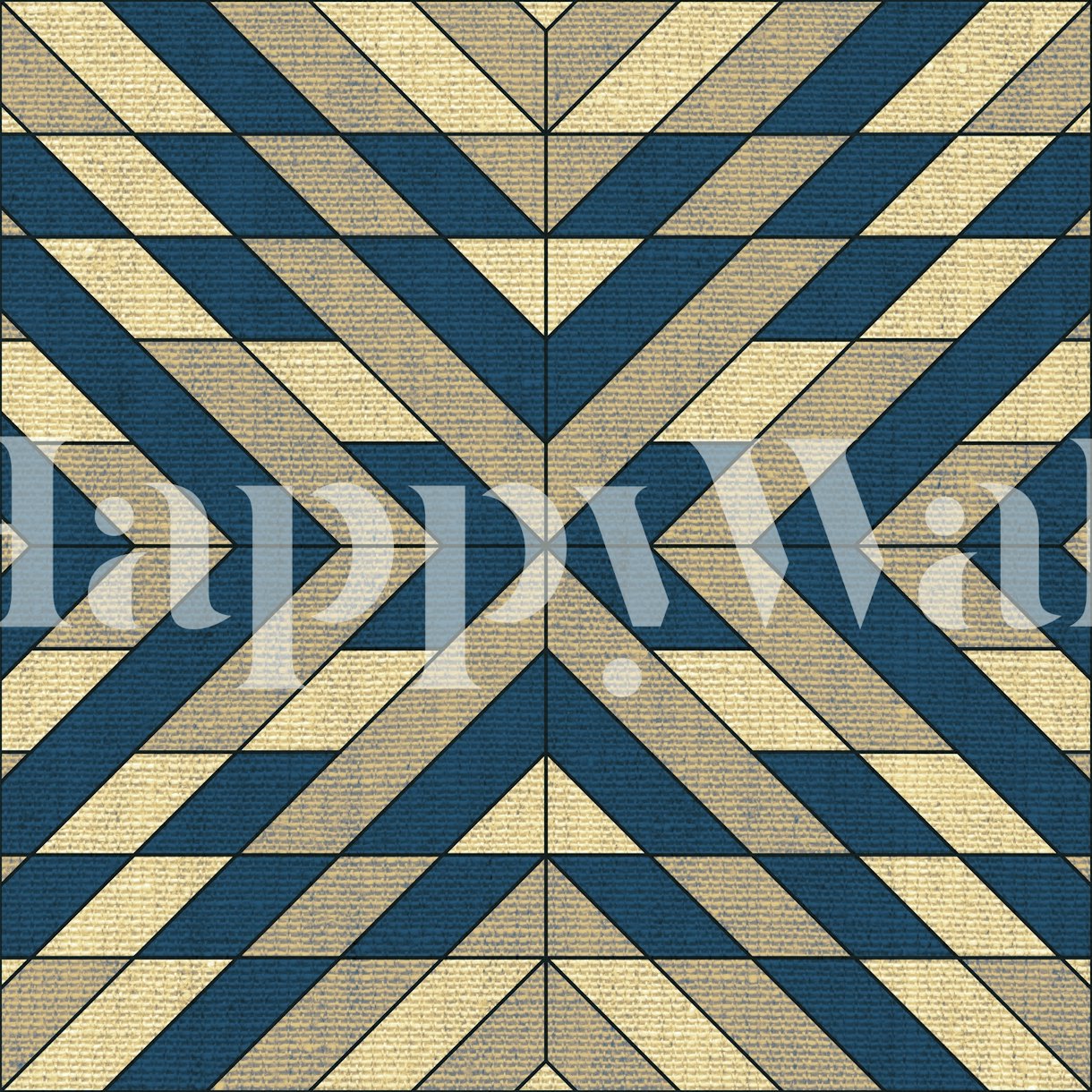 Geometric Symmetry on Textile wallpaper - Happywall