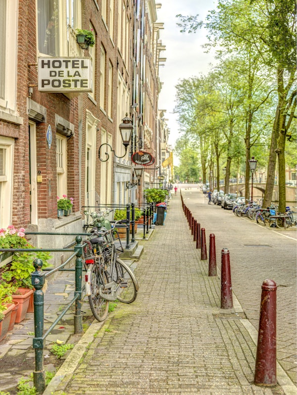 Vintage Bike Dutch Street Wallpaper