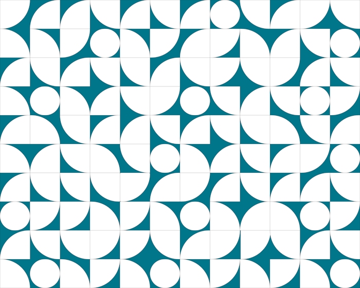 Geometric Blue Circles Wallpaper | happywall.com
