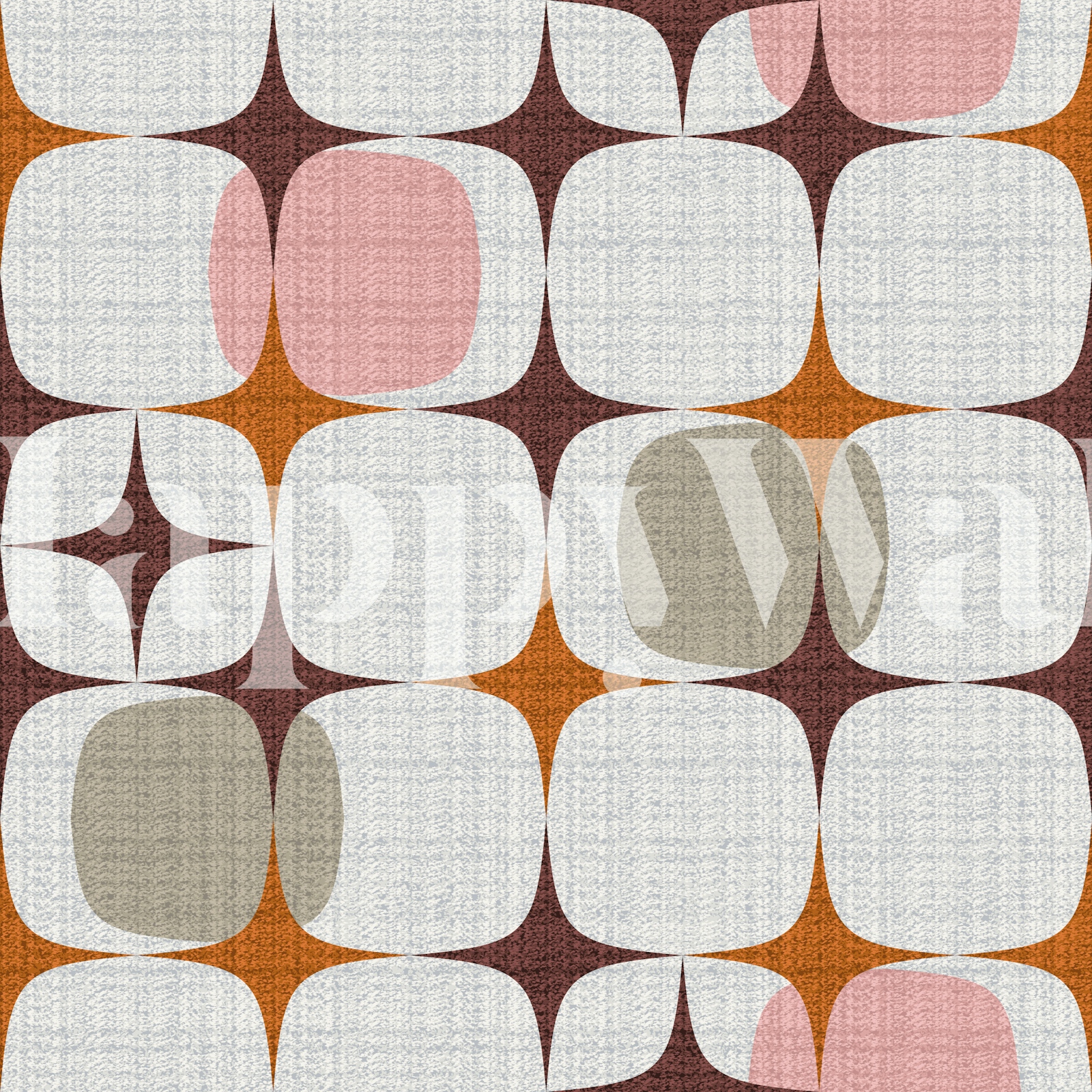 Mid Century Modern Geo Starburst Wallpaper