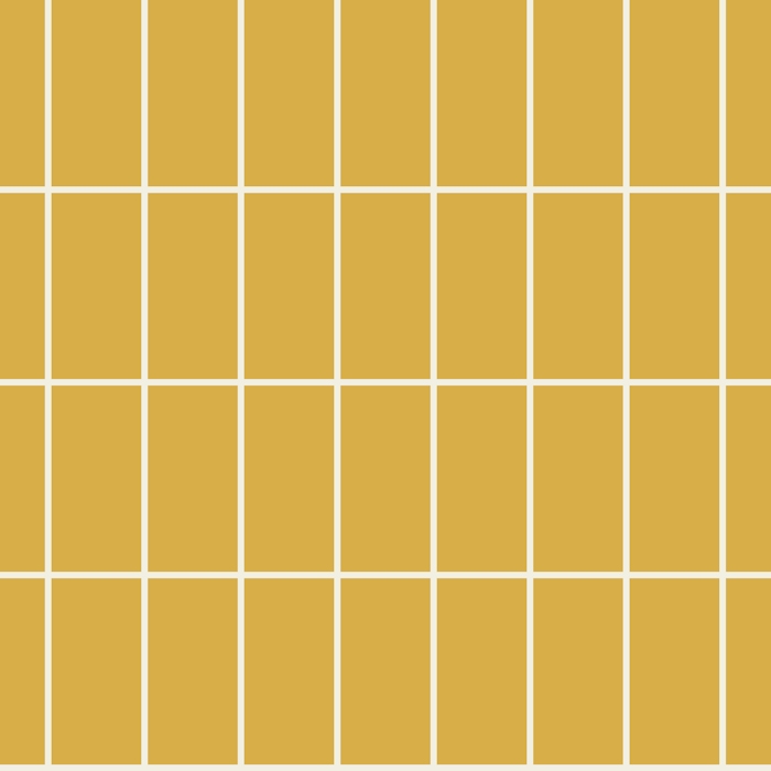 Simple Tiles - Mustard Yellow And Beige | Happywall