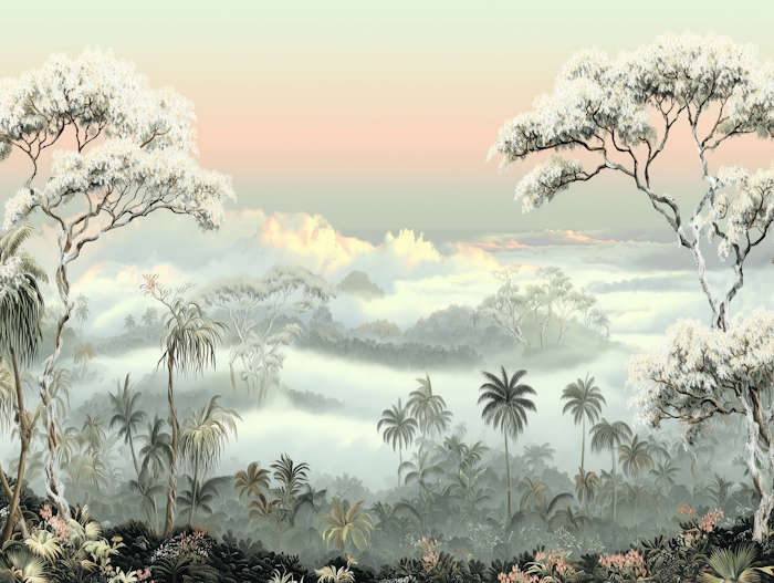 Dreamy Tropical Scene Wallpaper - happywall.com