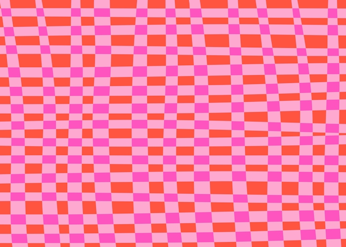 Pink Retro Checkered Wallpaper for Modern Rooms