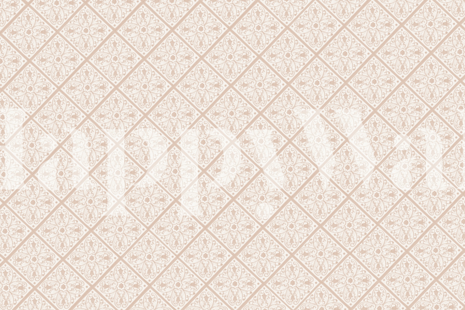 Beige Spanish Tiles Pattern 1 - Happywall