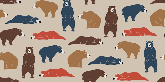 Cute Bear Wallpaper for Kids Room