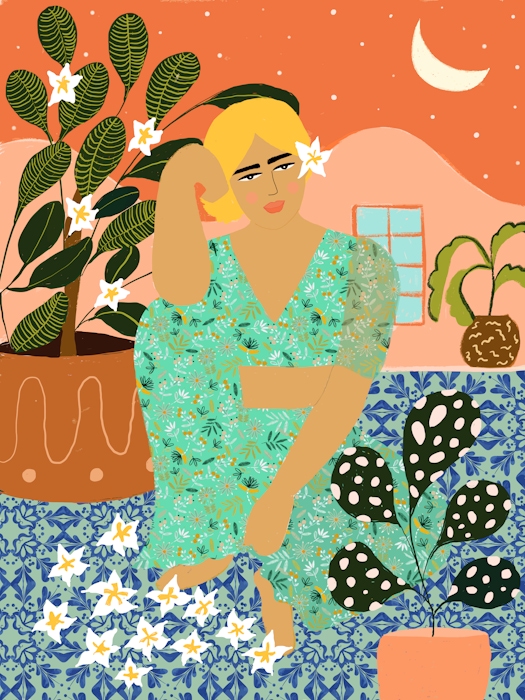 Flower Collector Wallpaper | happywall.com