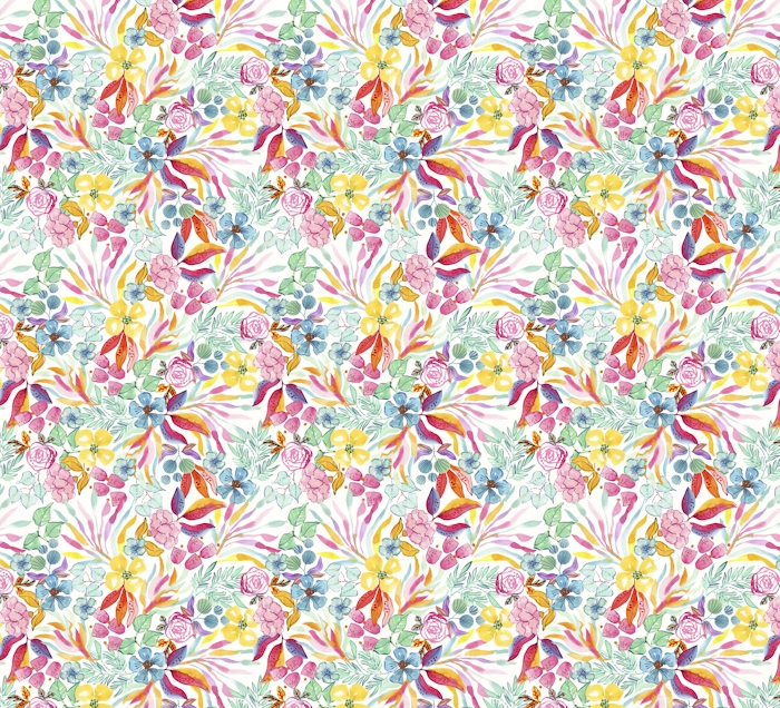Sunny Floral Jubilee Wallpaper | happywall.com