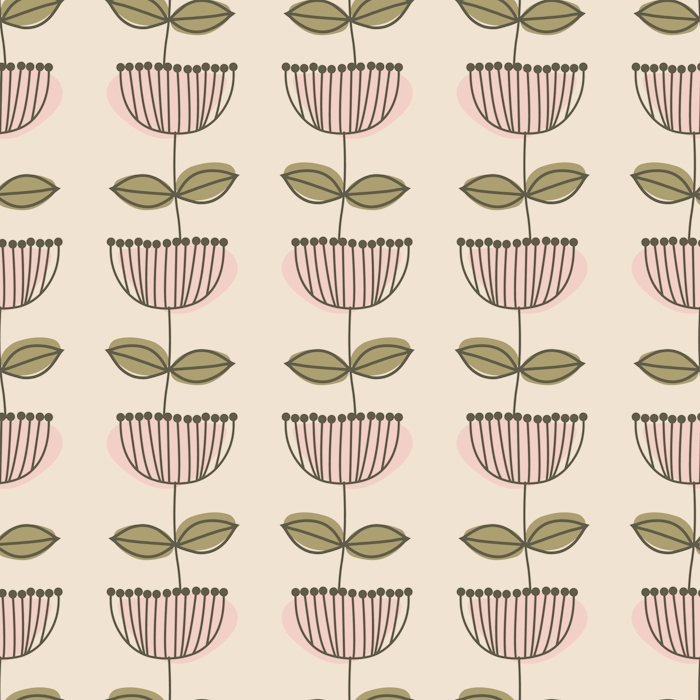 Retro Bloom Aesthetic Wallpaper - Happywall