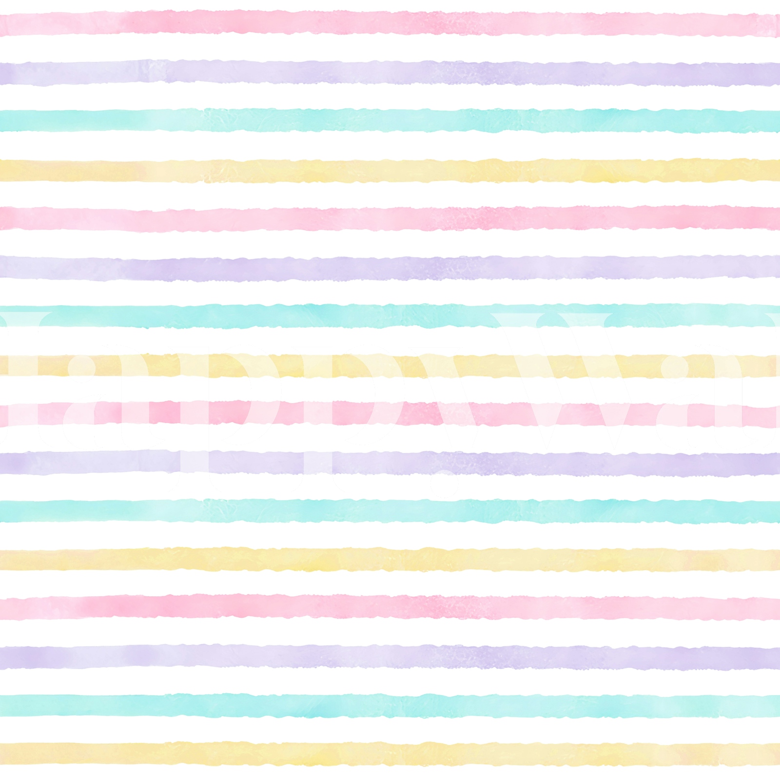 Pastel Rainbow Striped Wallpaper for Kids