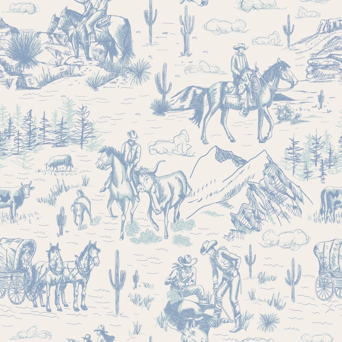 Western Cowboy Ranch Life Wallpaper