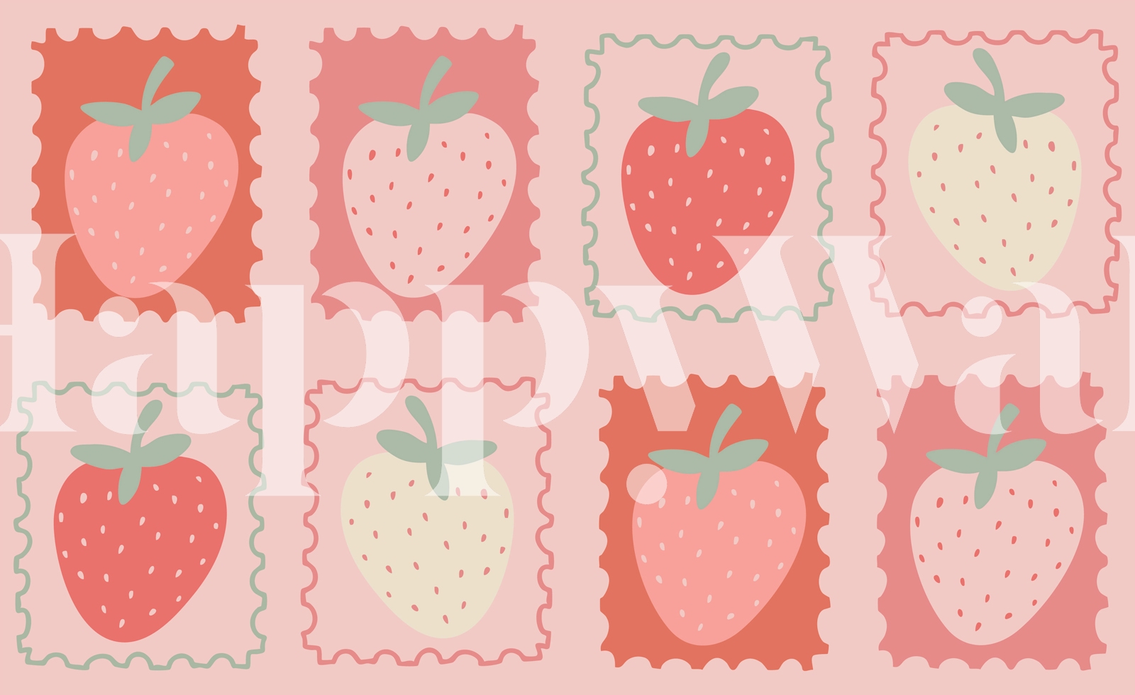 Strawberry Stamp Collection - Happywall