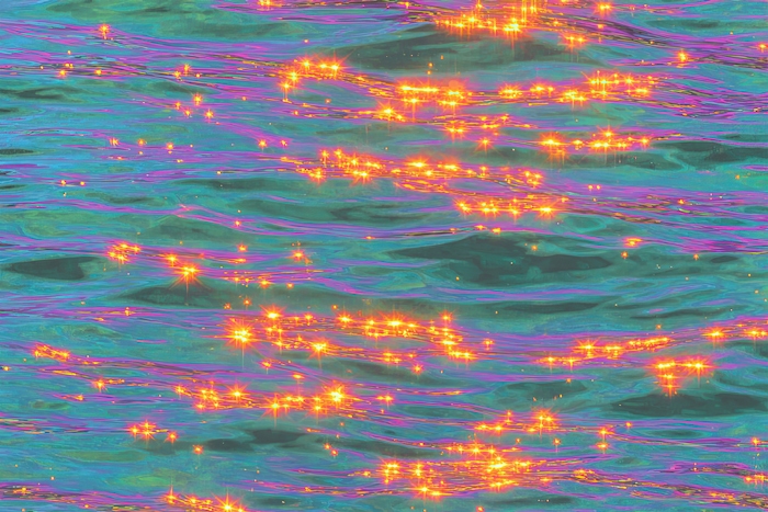 Glittering Water Reflections Wallpaper