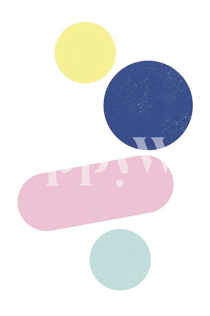 Balancing Shapes Wallpaper - Buy Online at Happywall