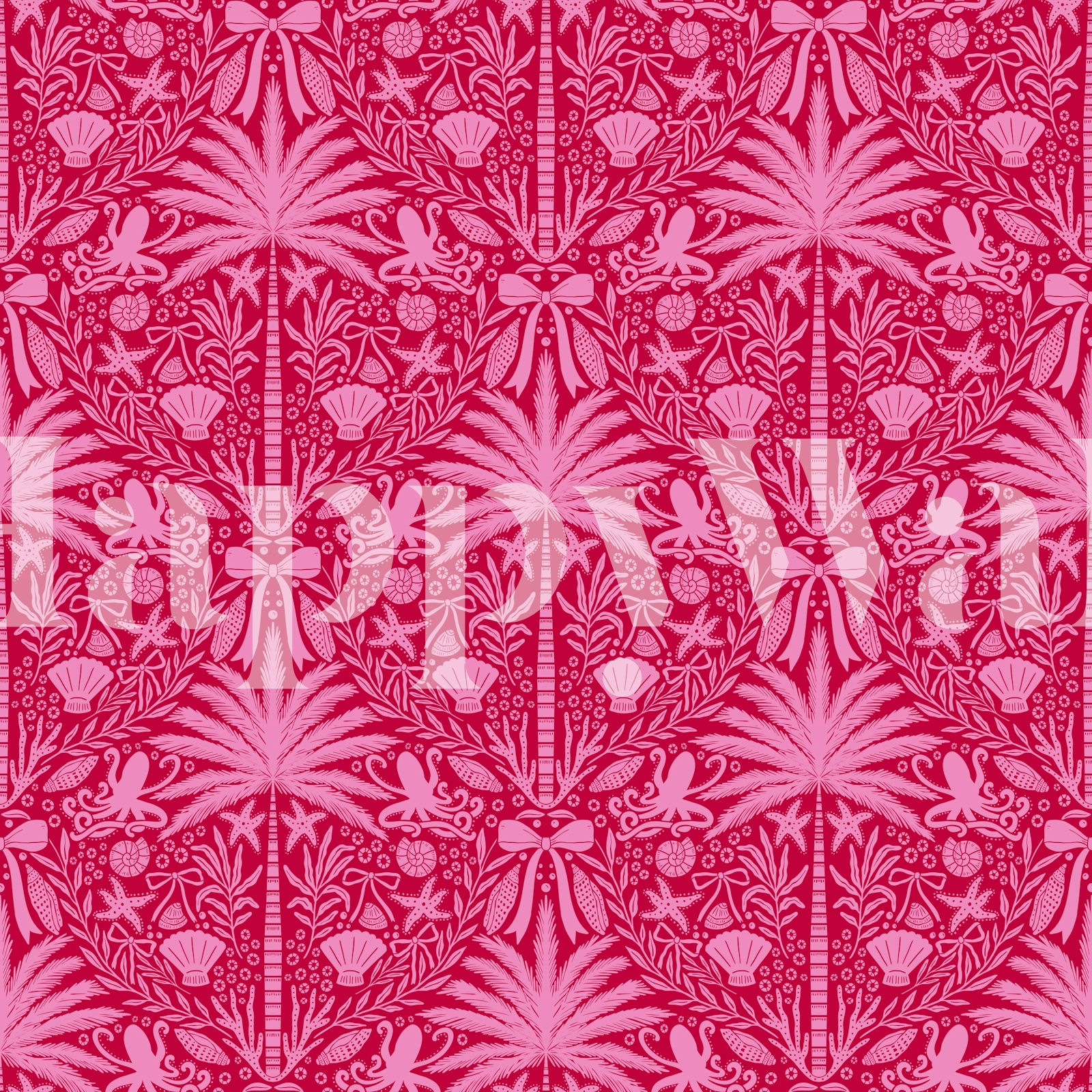 Palm Fronds Serenity Wallpaper | HappyWall.com