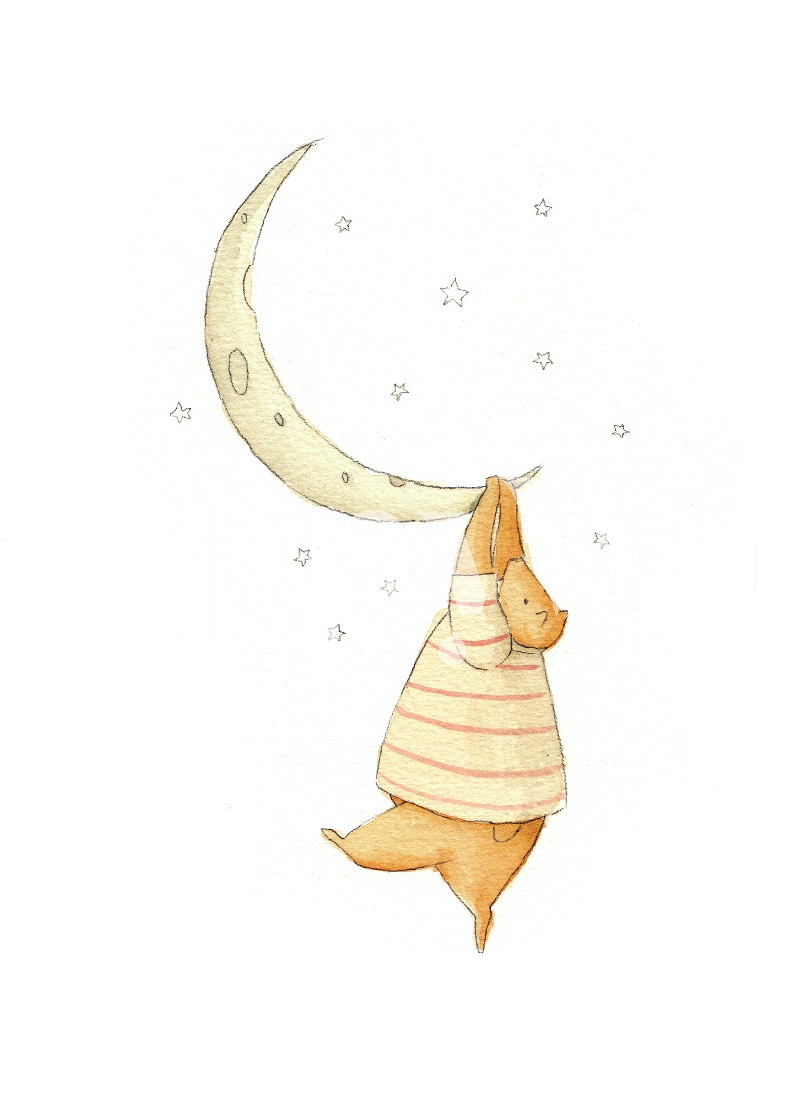 Stuck on the Moon Wallpaper | Happywall