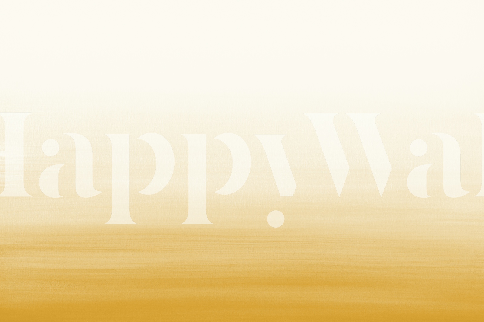 Warm Yellow Watercolor Gradient - happywall.com
