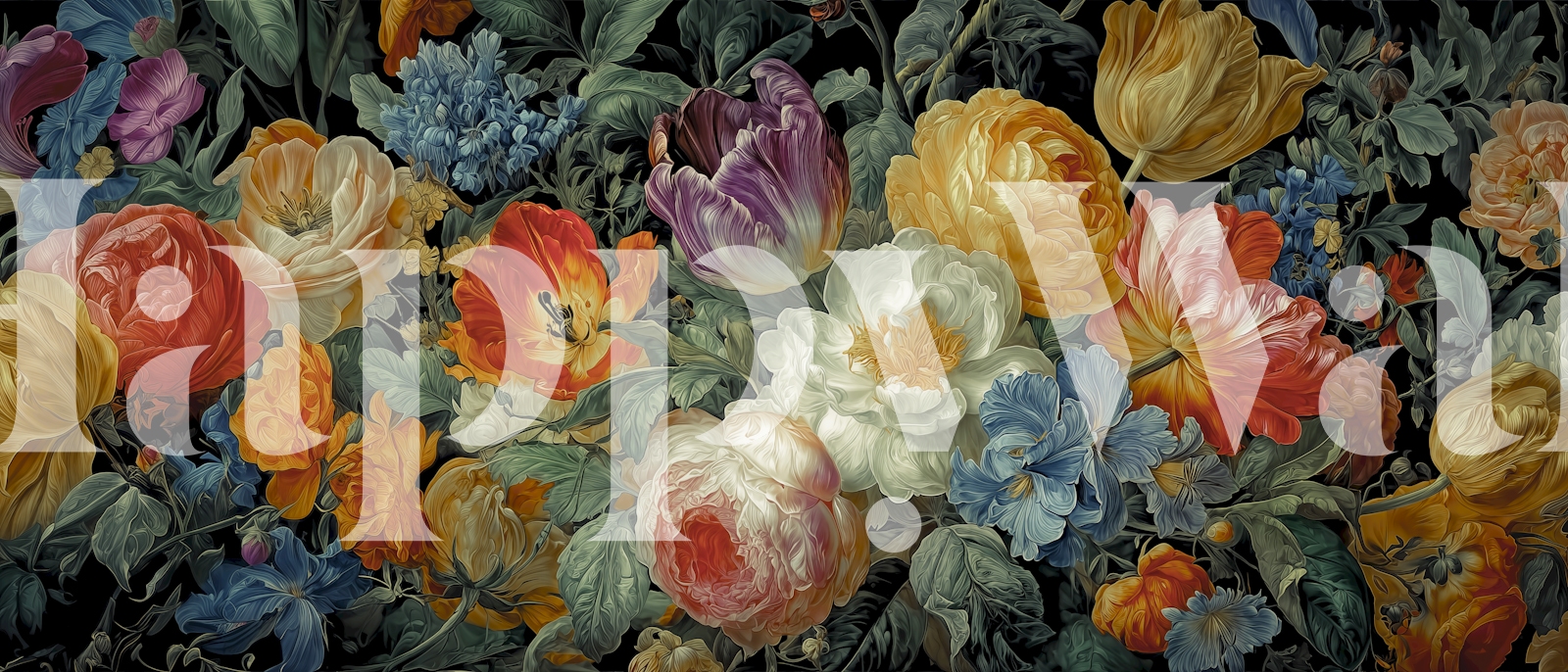 Radiant Blooms Harmony Wallpaper | happywall.com