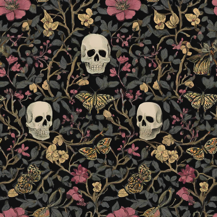 Gothic Bloom Wallpaper - happywall.com