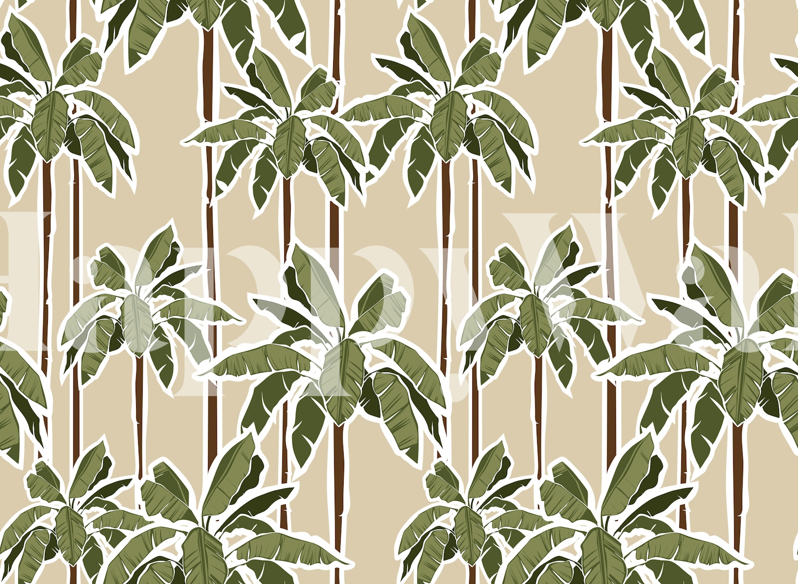 Fresh Tropical Stripes - happywall.com