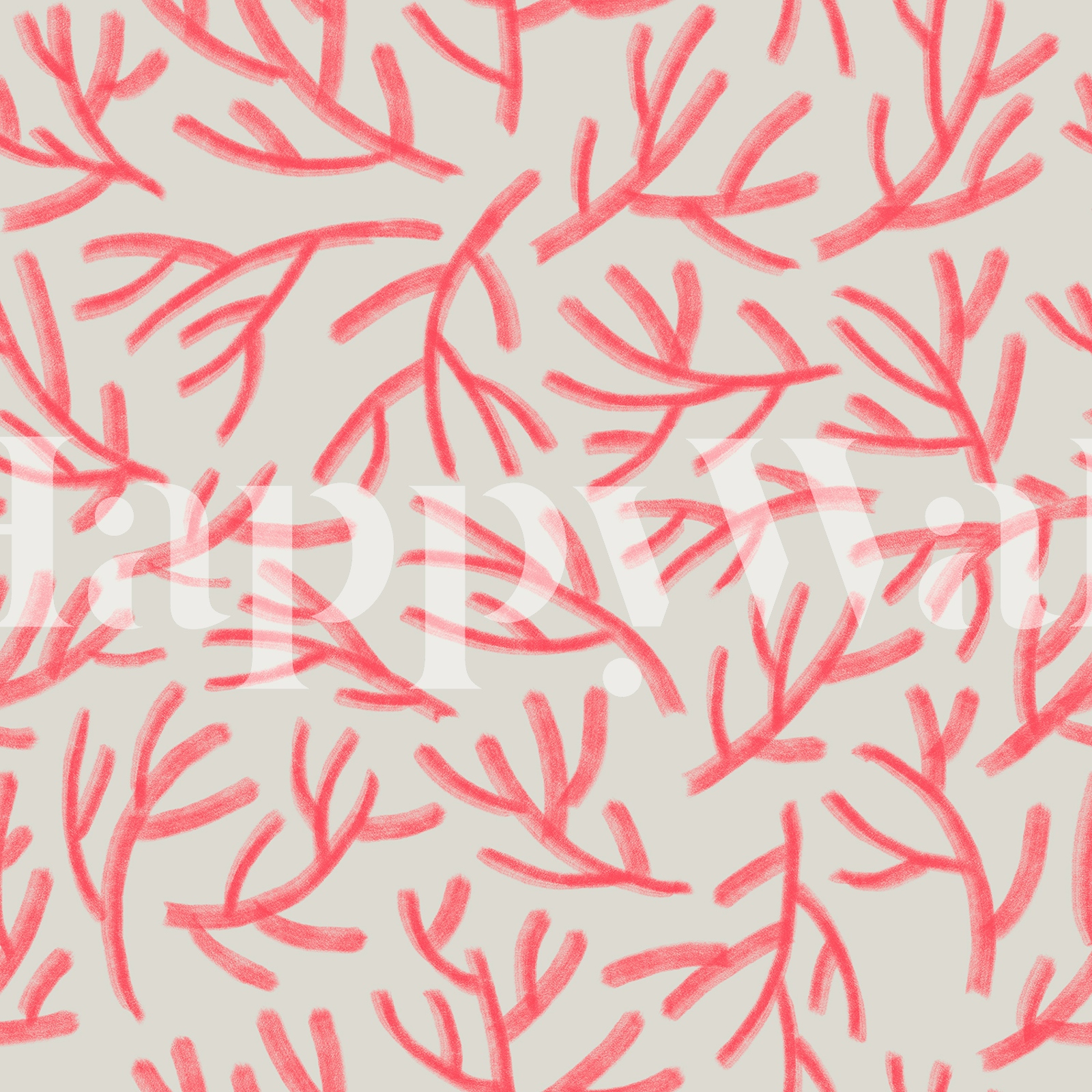 Coral Pattern Pink Wallpaper for Home Decor