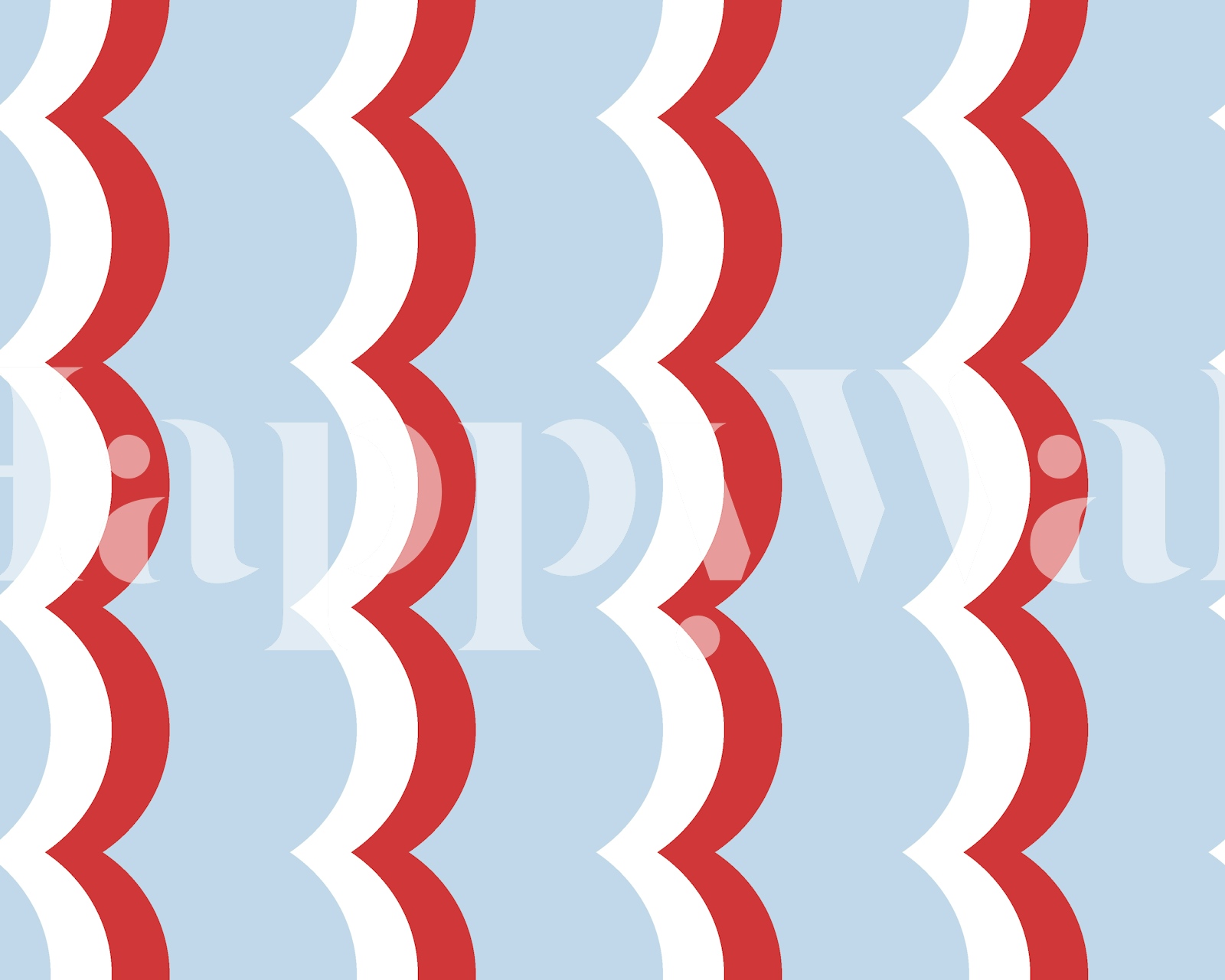 Vertical Scallop Waves Wallpaper - Happywall