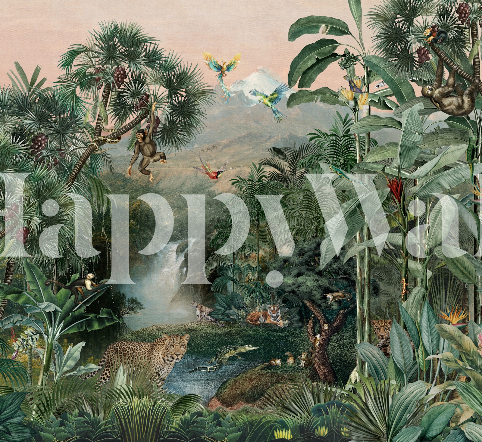 Tropical Jungle Wallpaper | happywall.com