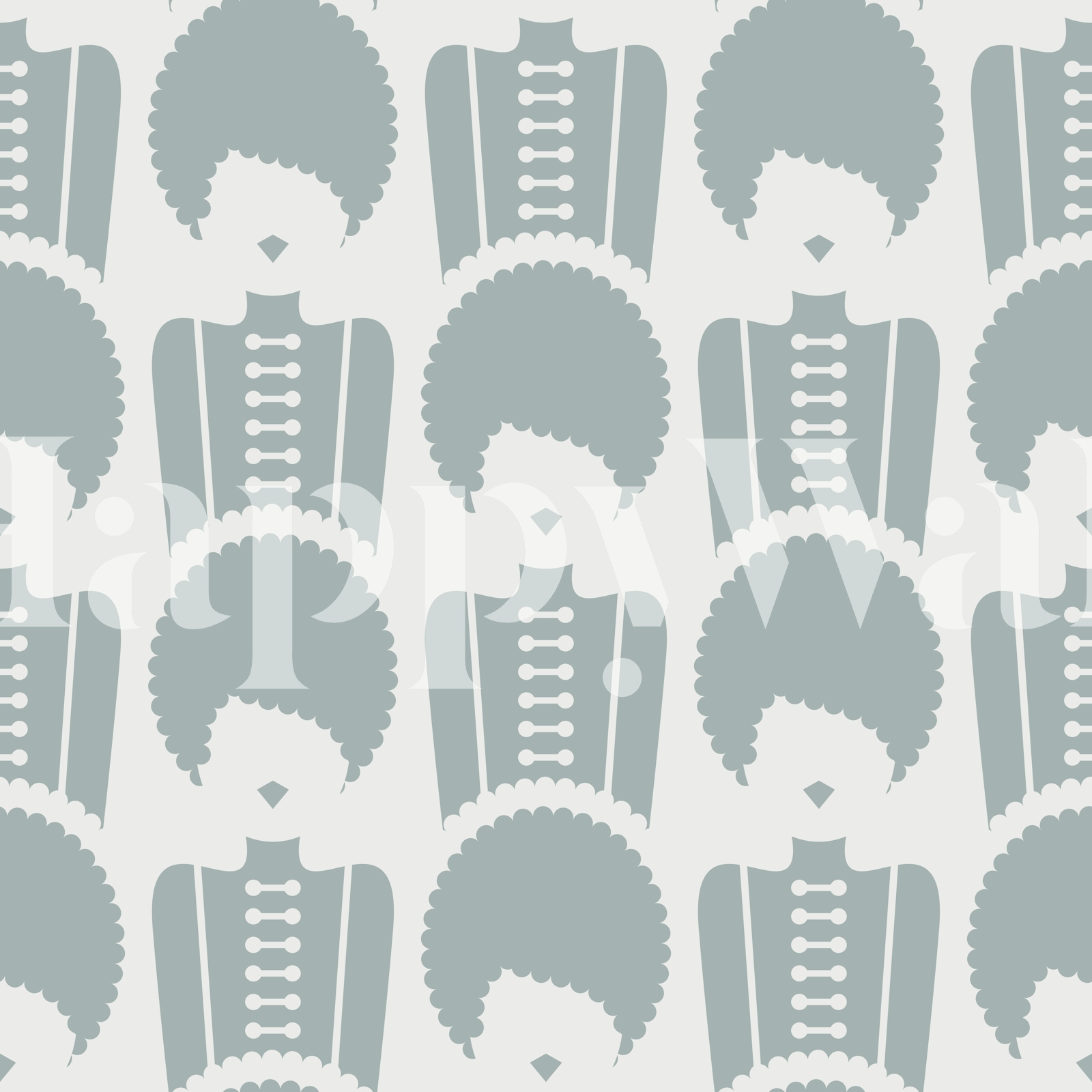 Vintage Retro Chic Ladies Silhouettes Wallpaper
