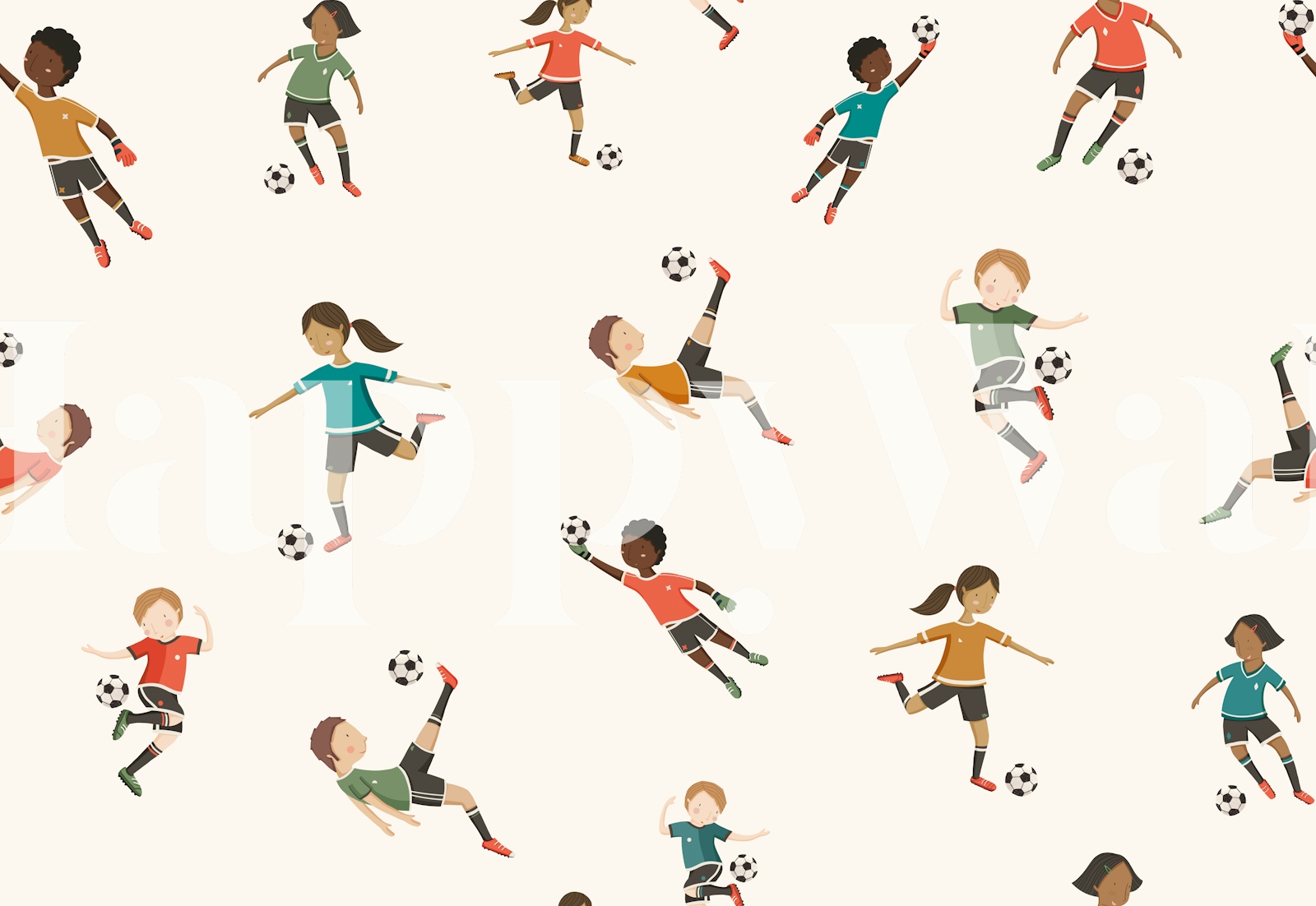 Kids Playing Football Wallpaper