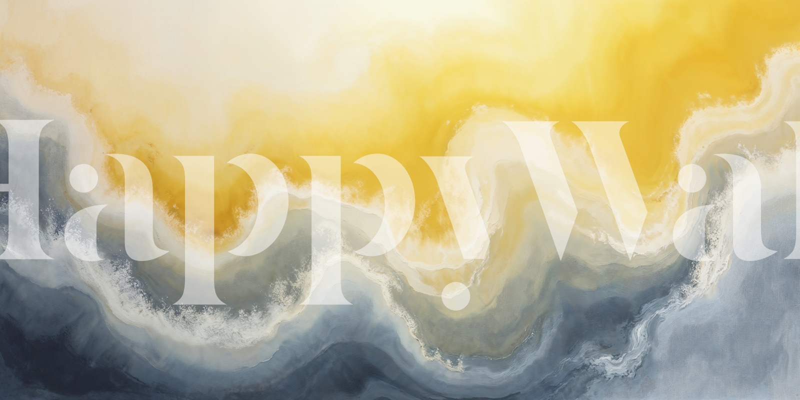Sunrise Serenity Waves Wallpaper | happywall.com